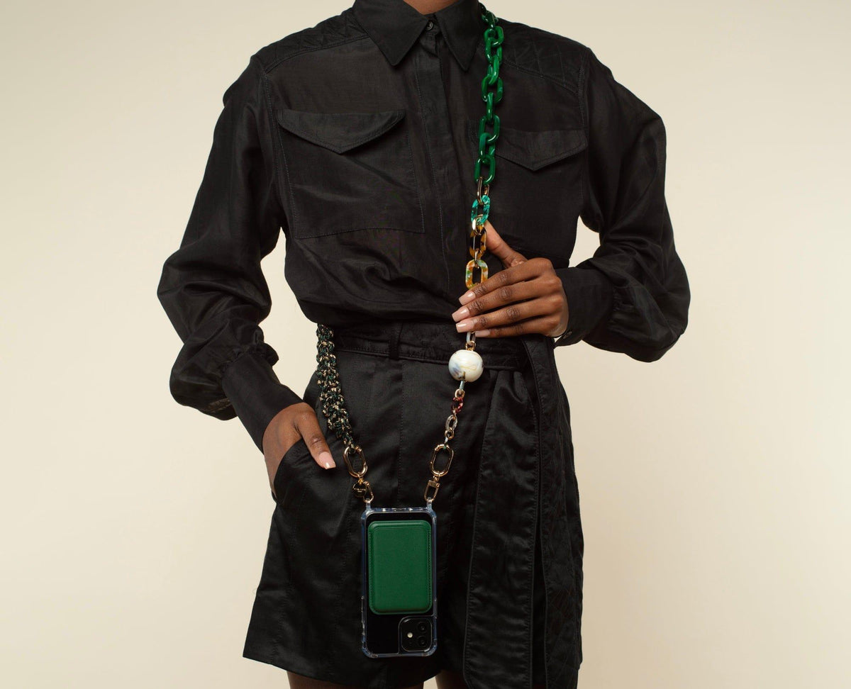 mobile phone cross-body strap | Shana Forest | CARLOTTI | Paris | CARLOTTI