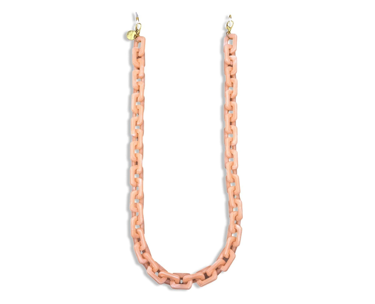 Women's accessories| Salmon-pink eyewear chain | CARLOTTI | CARLOTTI