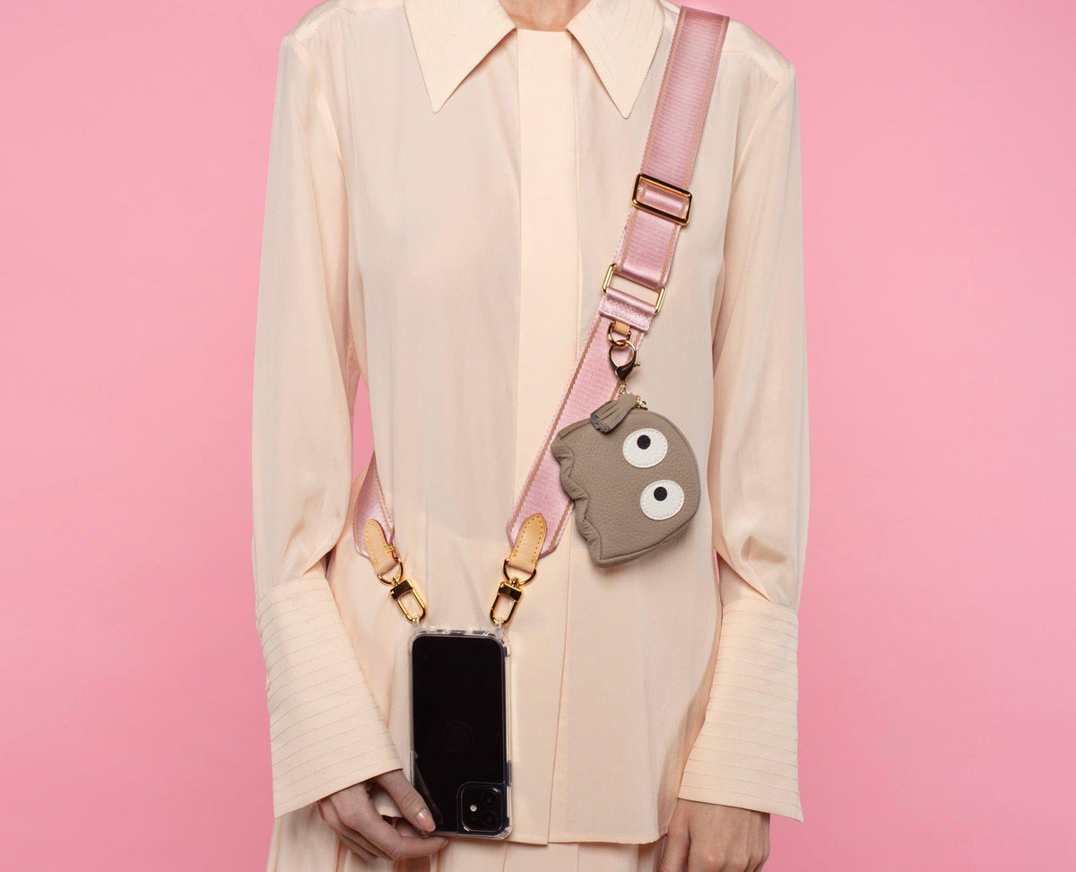 Accessoires | sangles de telephone rose poudré | CARLOTTI | CARLOTTI